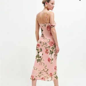 Reformation | Dresses | Reformation Reya Dress In Rose Garden Nwt ...